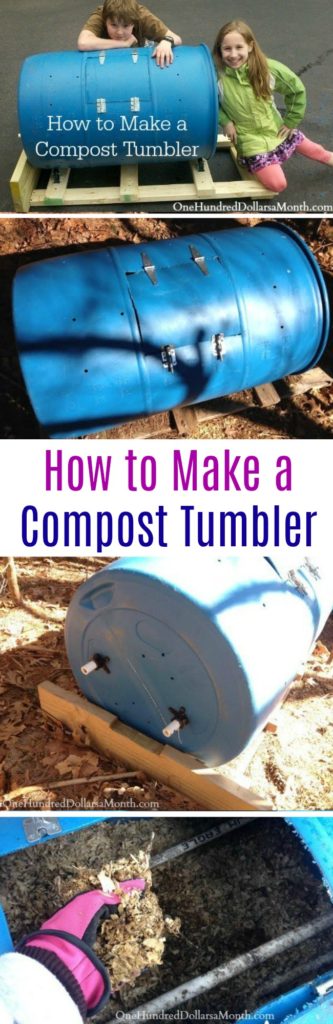 Diy How To Make A Compost Tumbler One Hundred Dollars A Month
