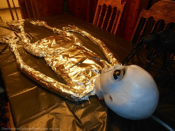 Jen's Alien Autopsy Halloween Dinner - One Hundred Dollars a Month