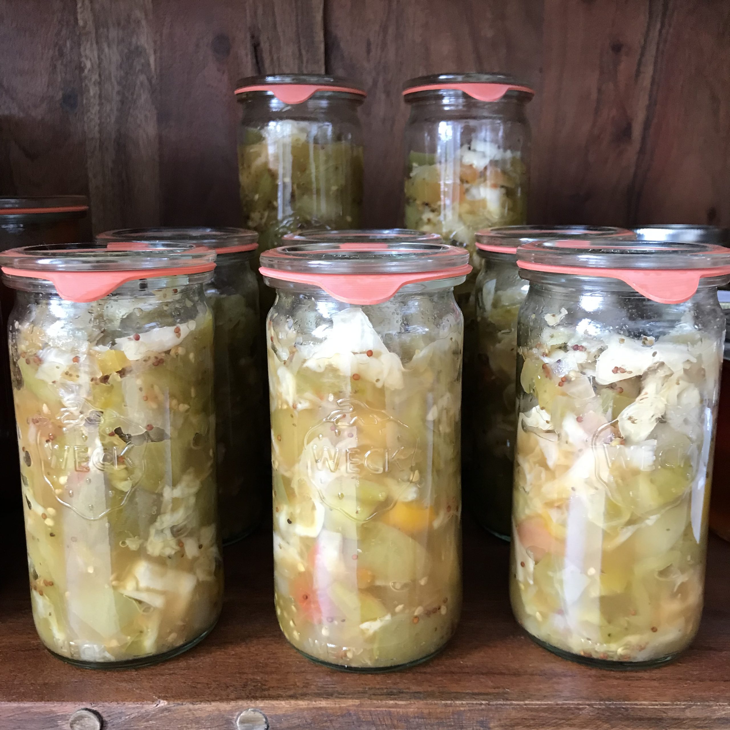weck jars for canning piccalilli - One Hundred Dollars a Month