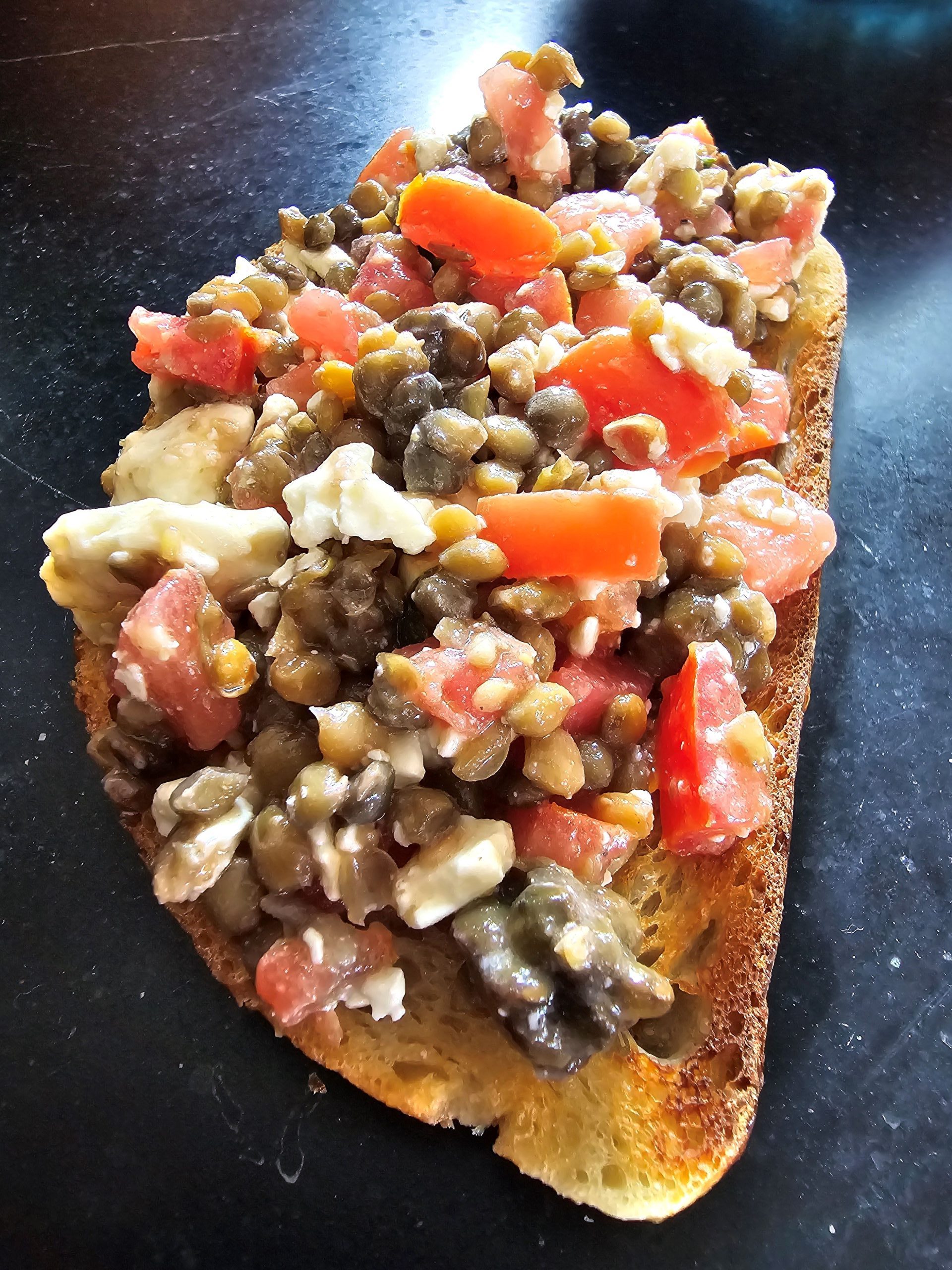 Trader Joe’s Lentil Bruschetta - One Hundred Dollars a Month Trader Joe’s Lentil Bruschetta - One Hundred Dollars a Month